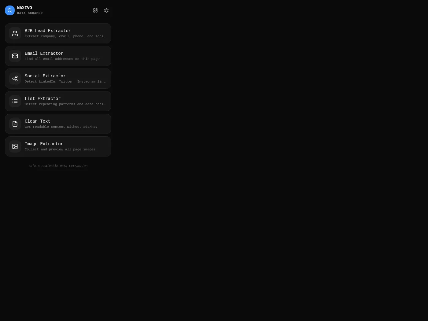 Naxivo Data Scraper