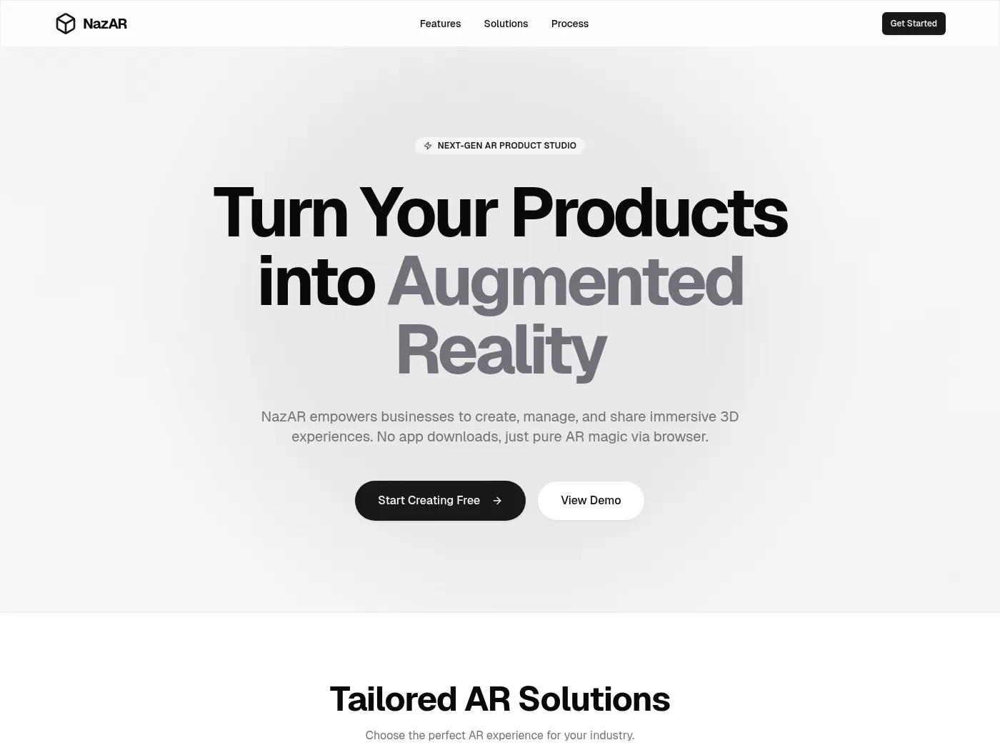 NazAR AR Product Studio