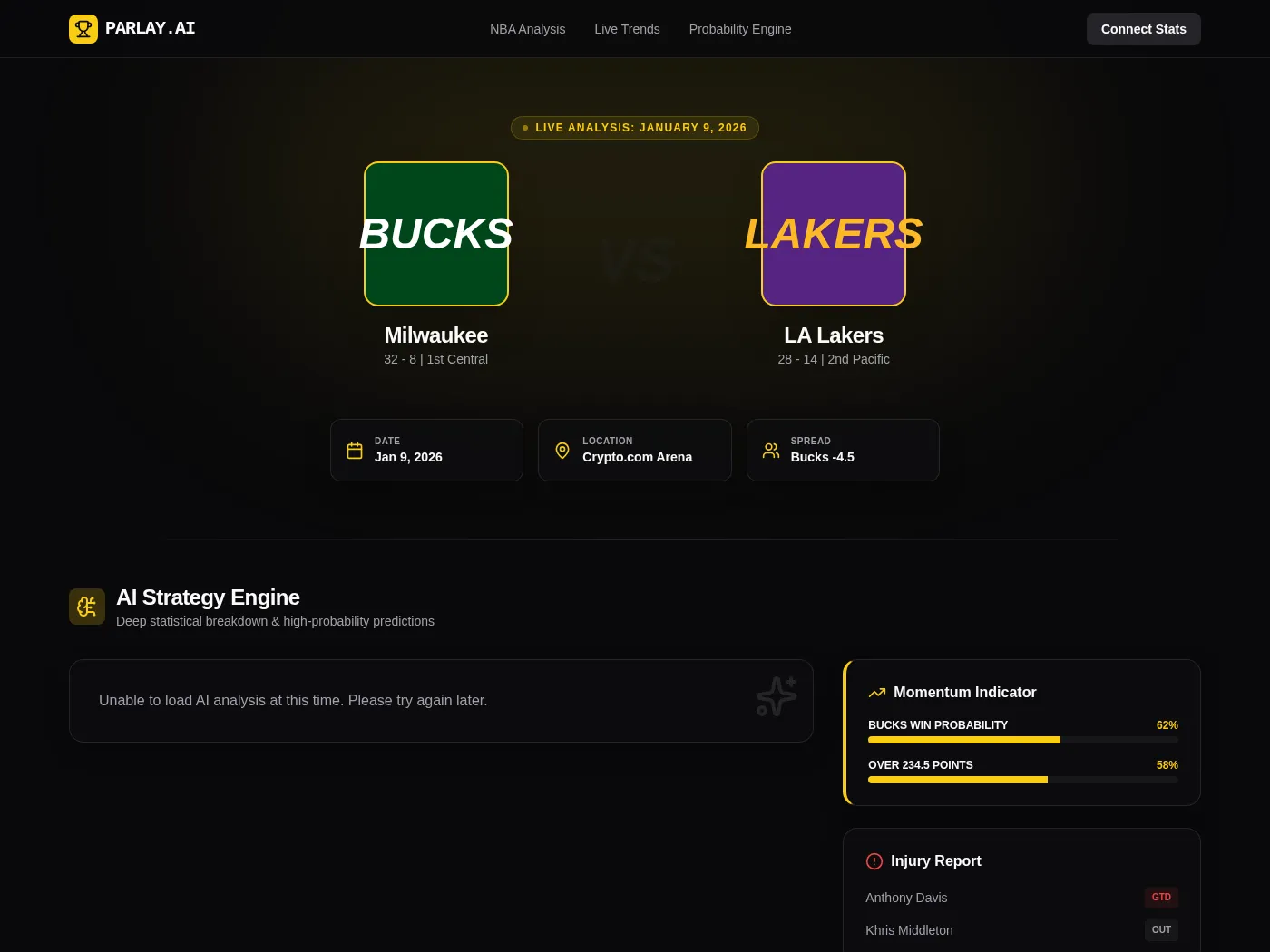 NBA Parlay Predictor