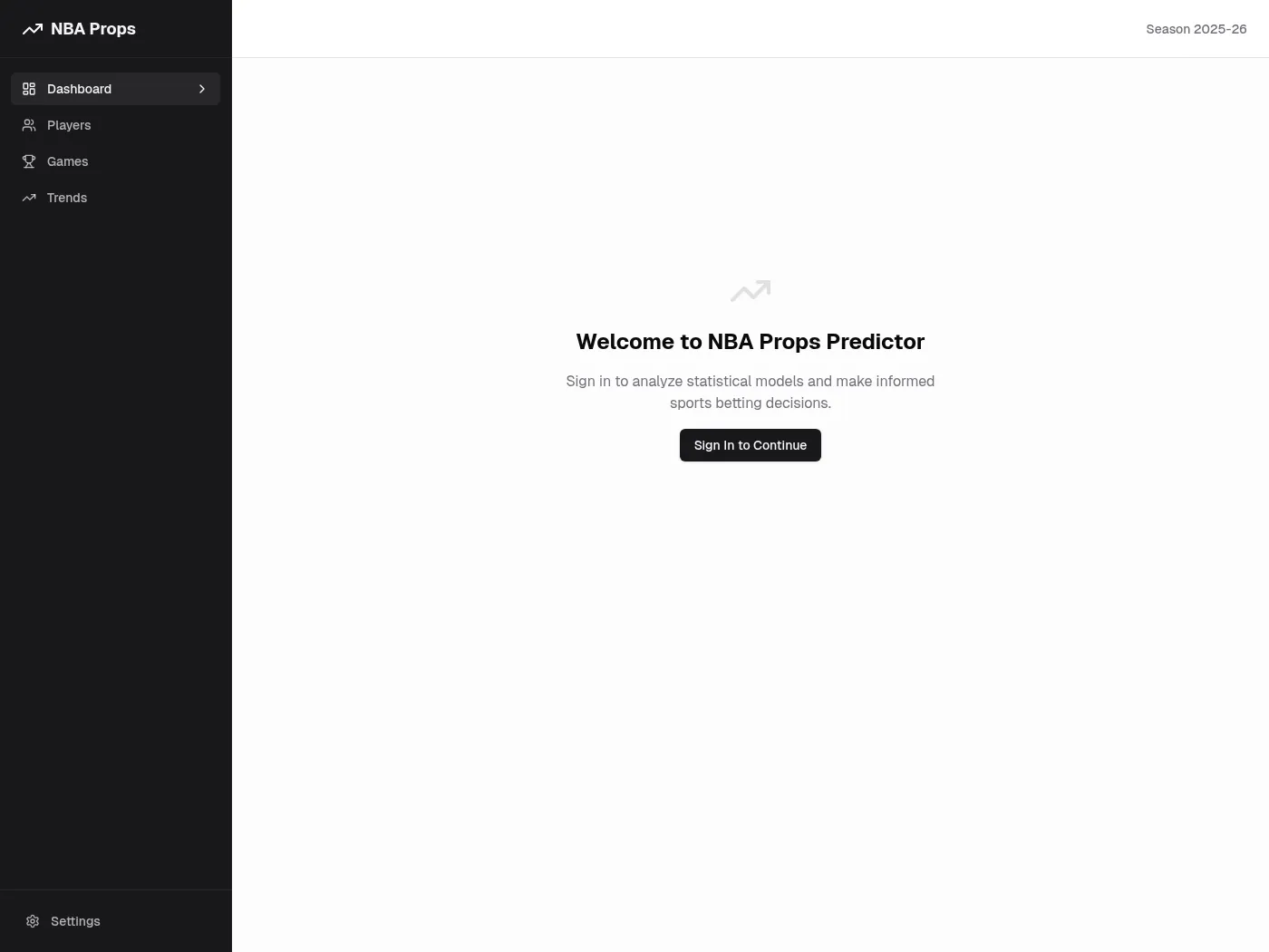 NBA Props Predictor