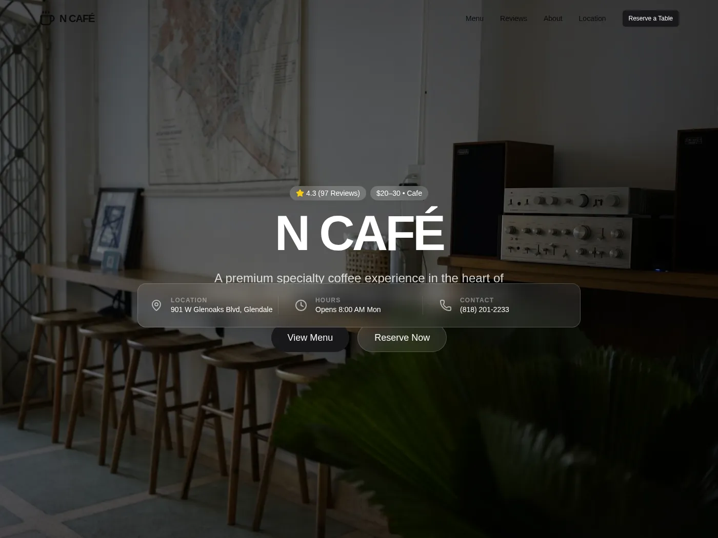 N Café Discovery Site