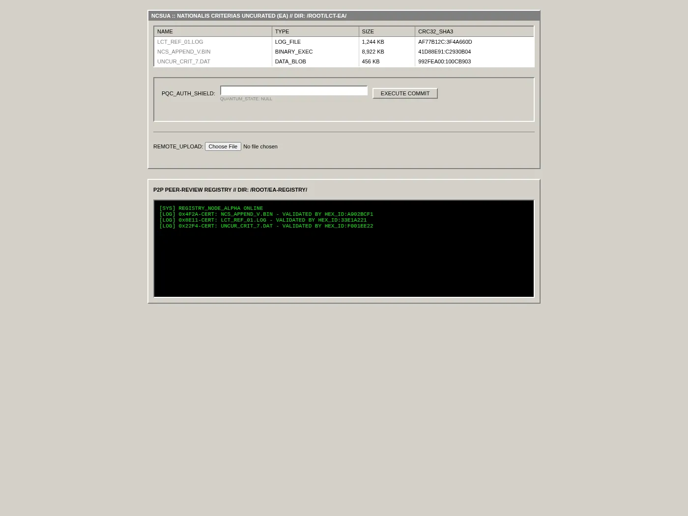 NCSUA eA Admin Portal