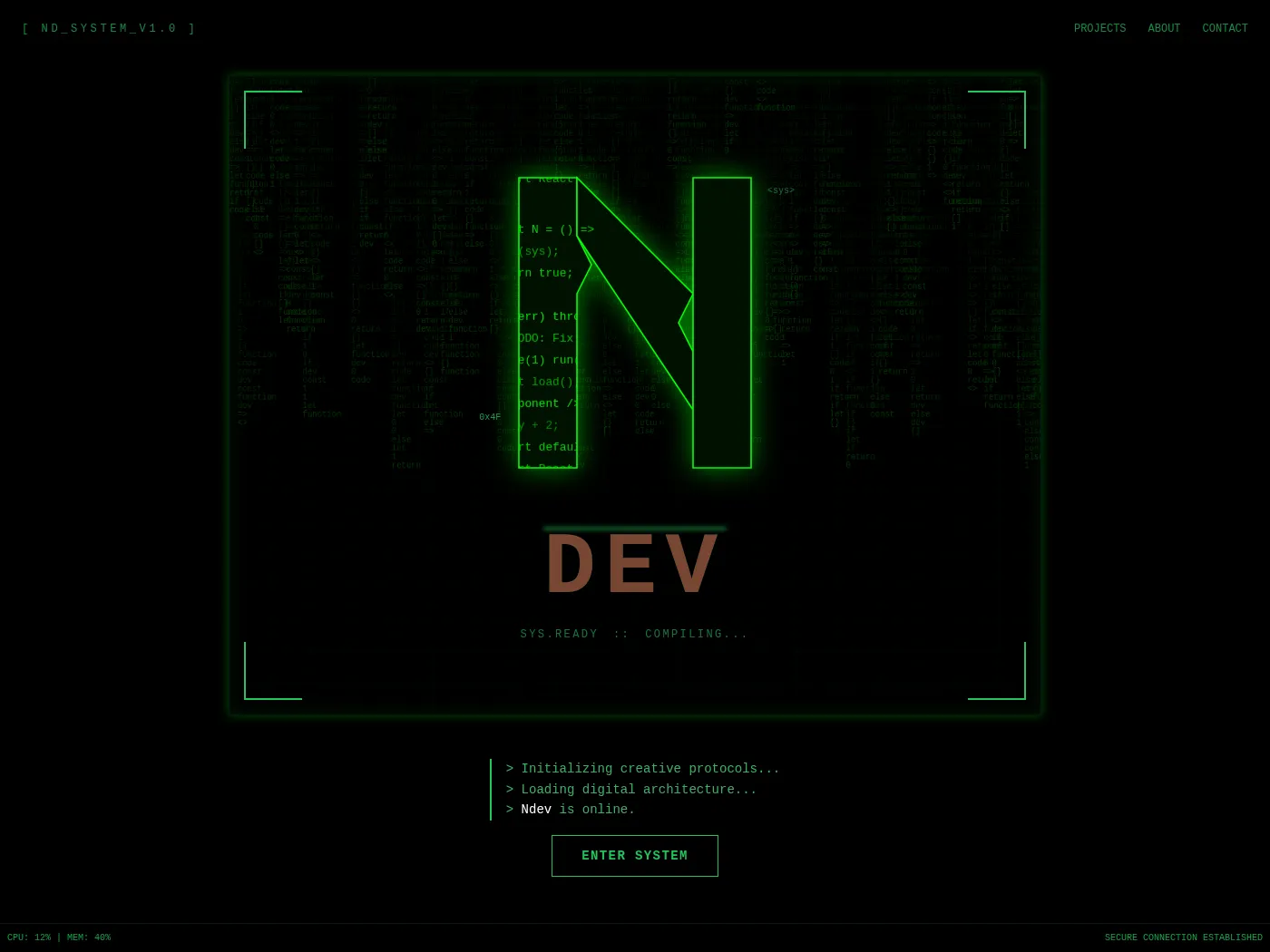Ndev Cinematic Logo