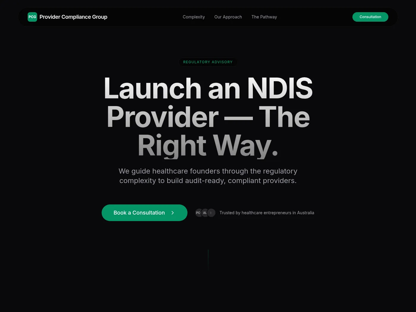 NDIS Provider Launch Page