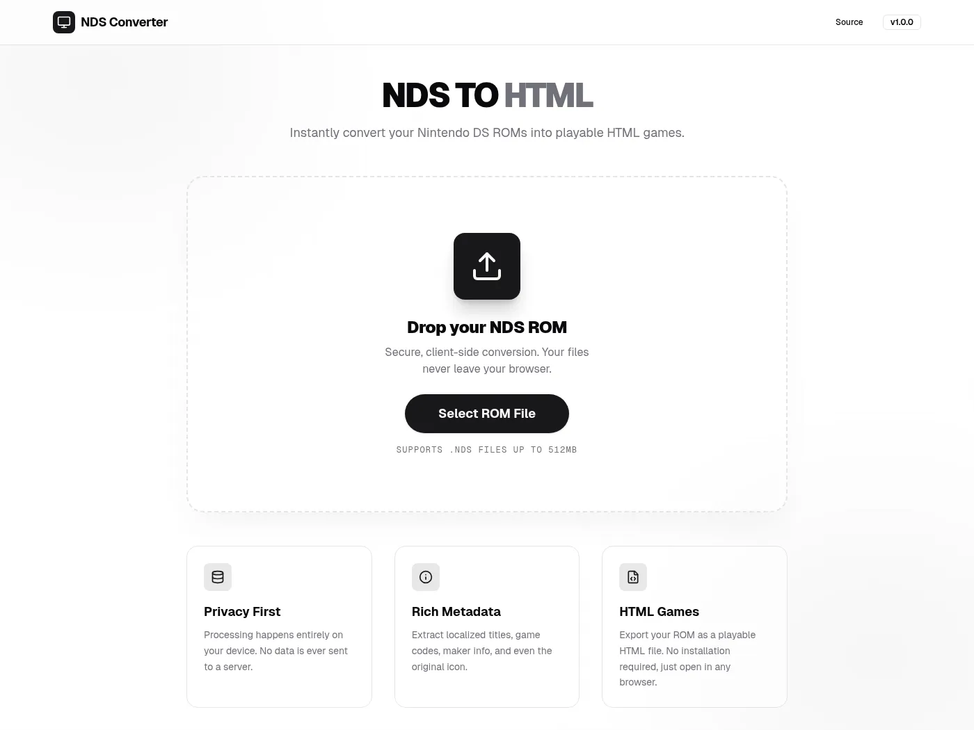 NDS to HTML Converter