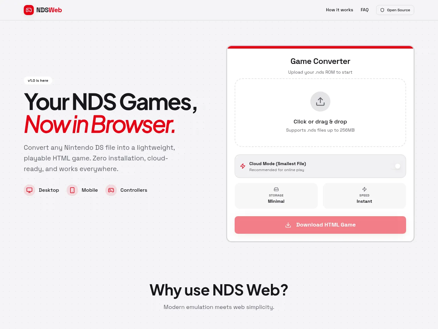 NDS Web Converter