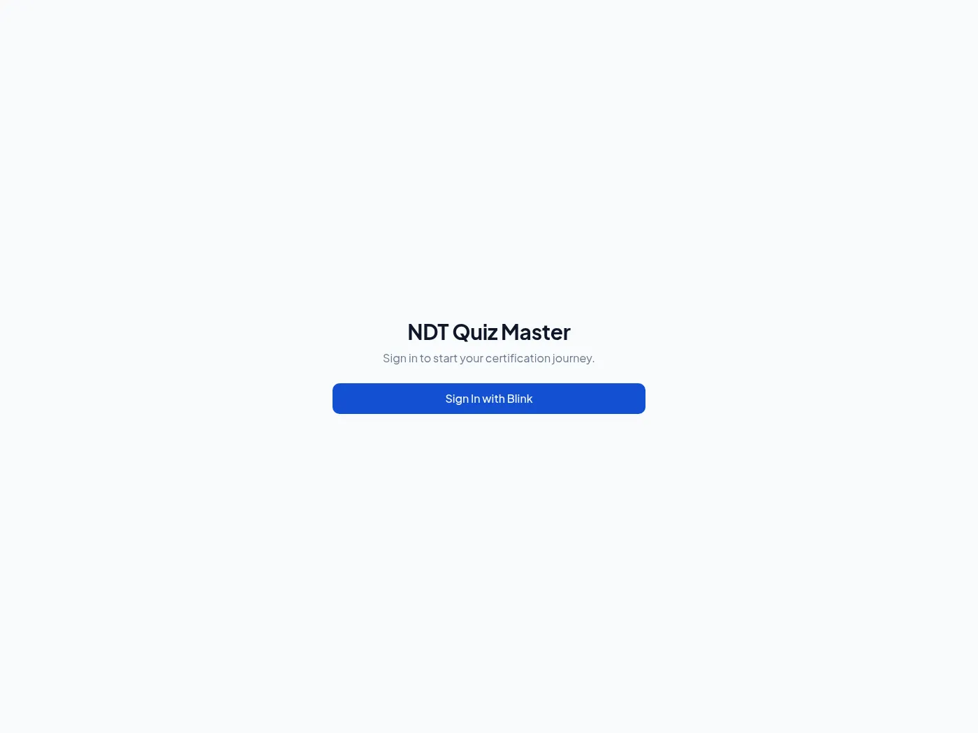 NDT Quiz Master