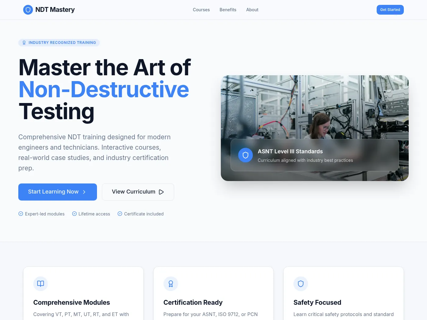 NDT Training Portal