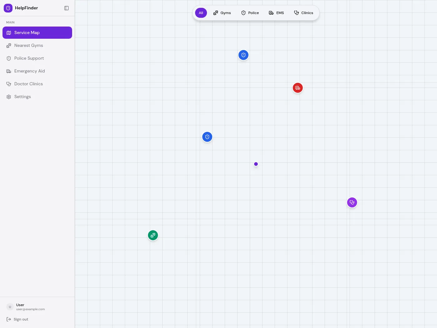 Nearby Help Finder