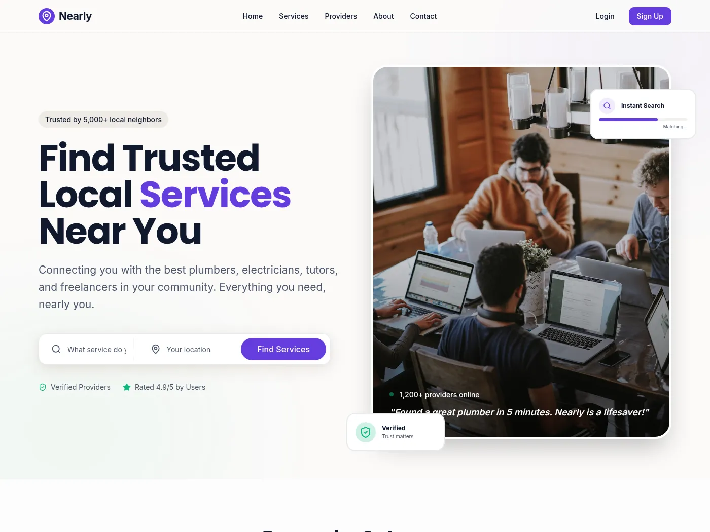 Nearly Services Marketplace