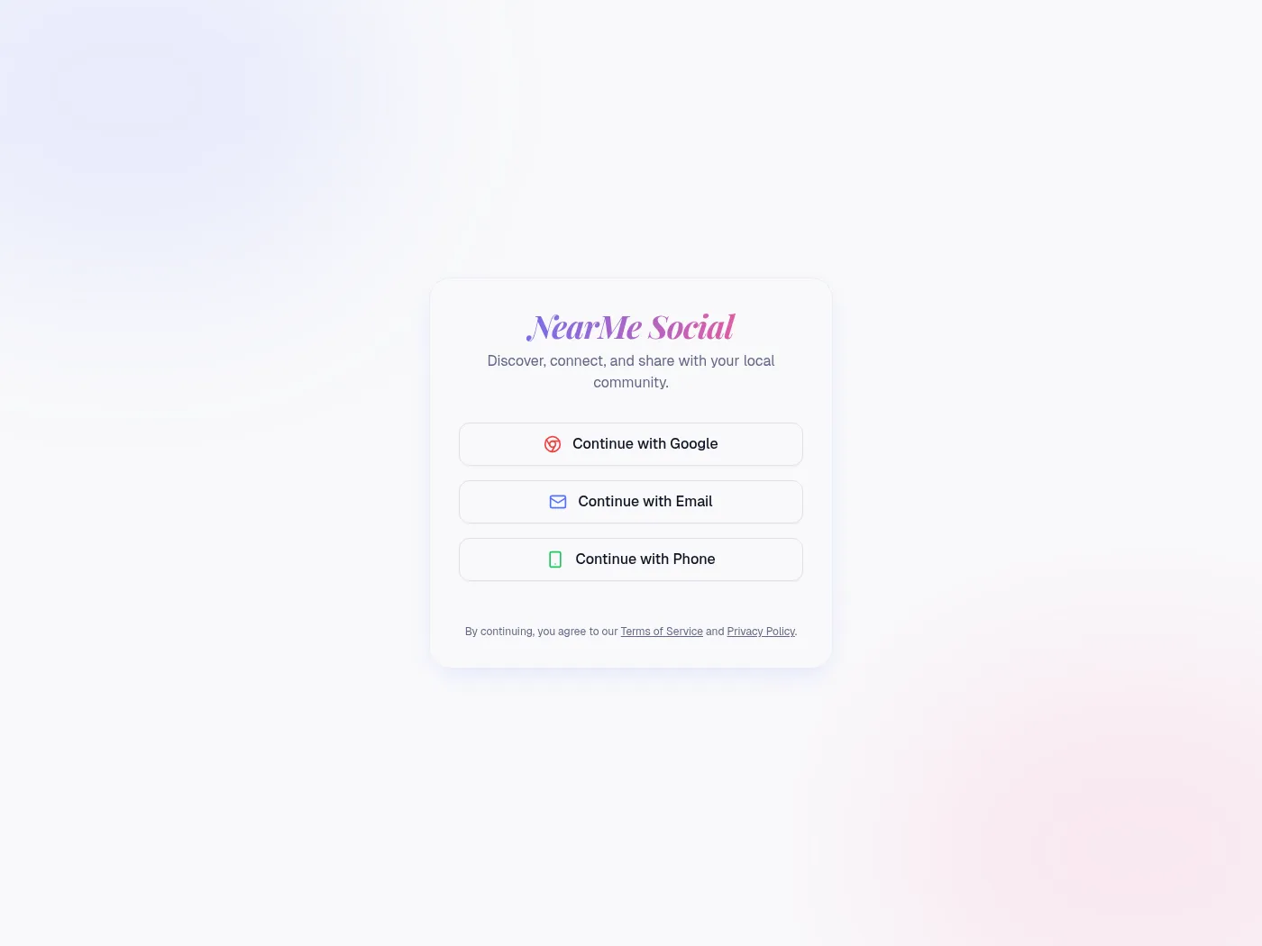 NearMe Social