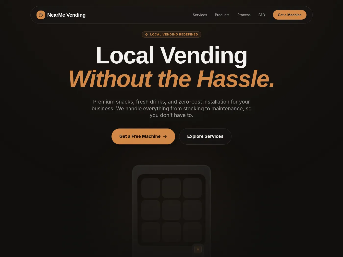 NearMe Vending Website