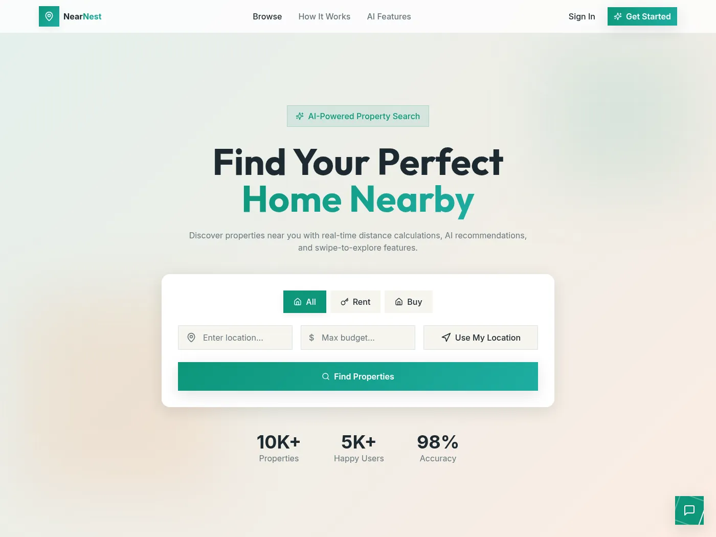 NearNest Property Finder