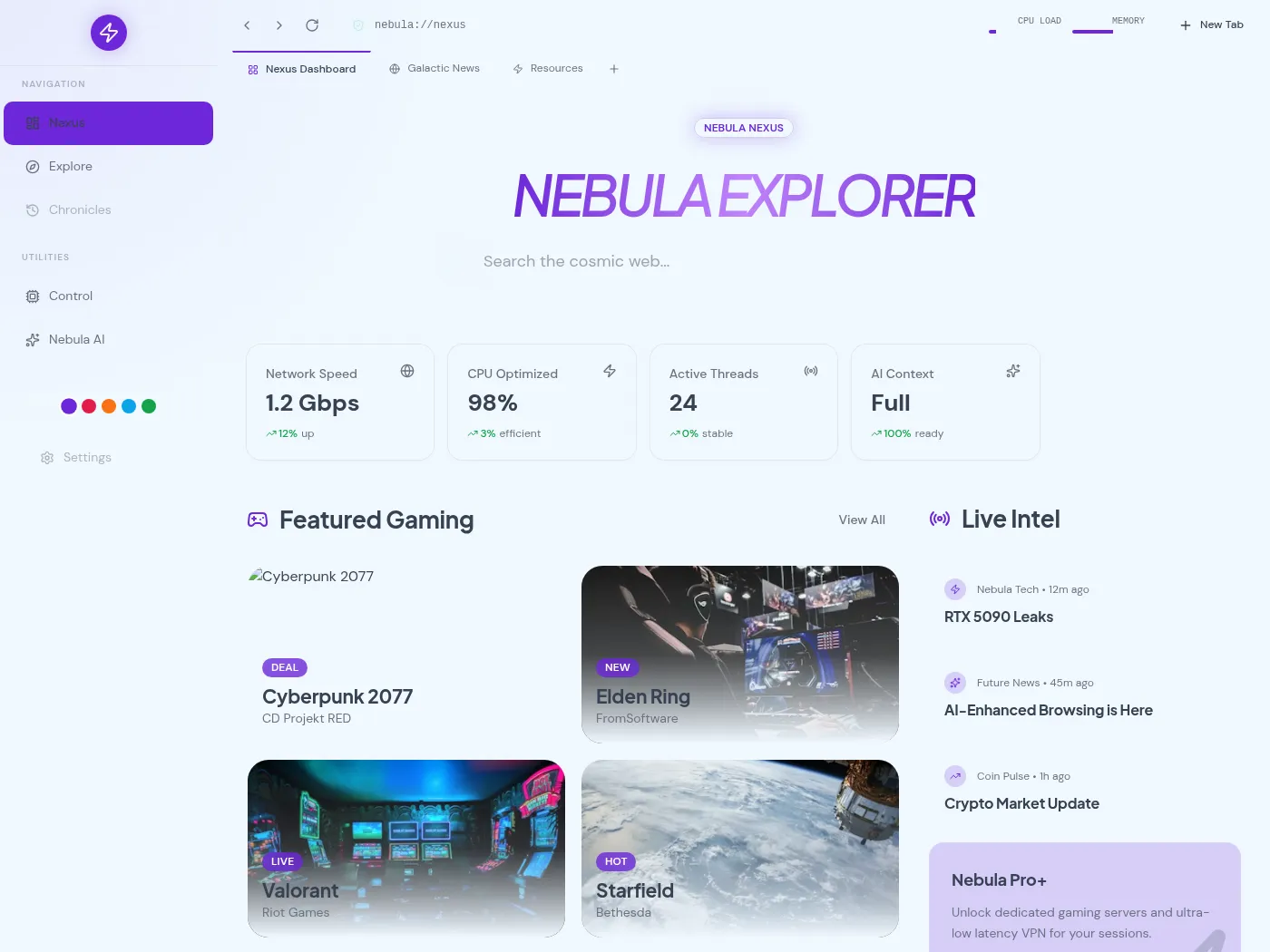 Nebula Web Explorer