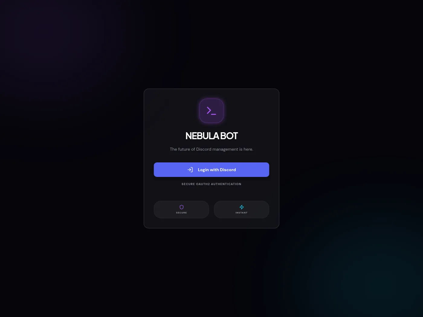 NebulaBot Dashboard