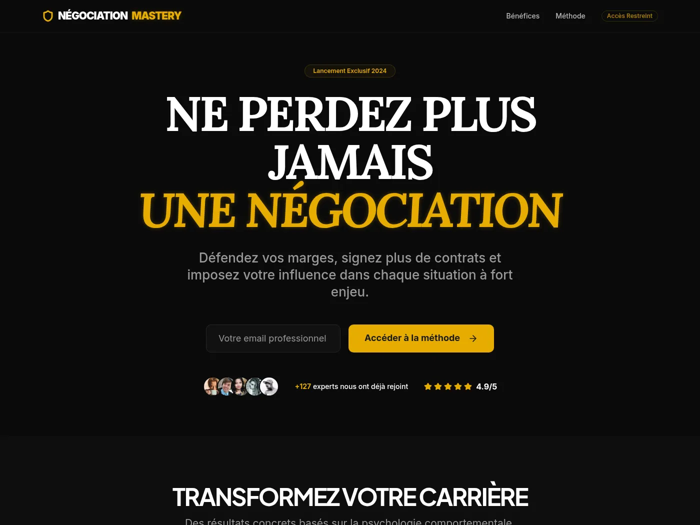 Négociation Mastery Launchpad