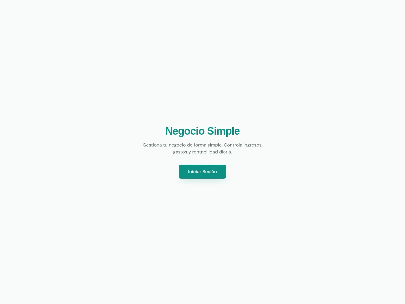 Negocio Simple SaaS