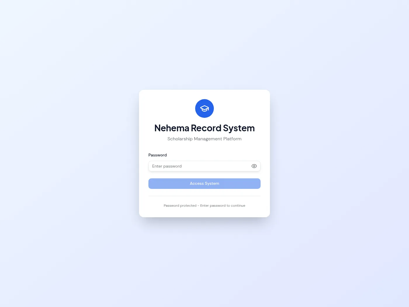 Nehema Record System