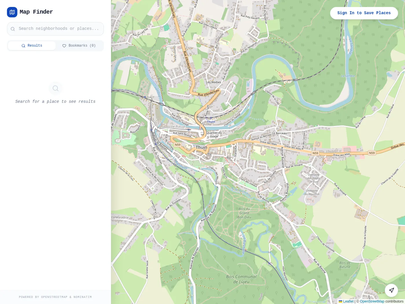 Neighborhood Map Finder
