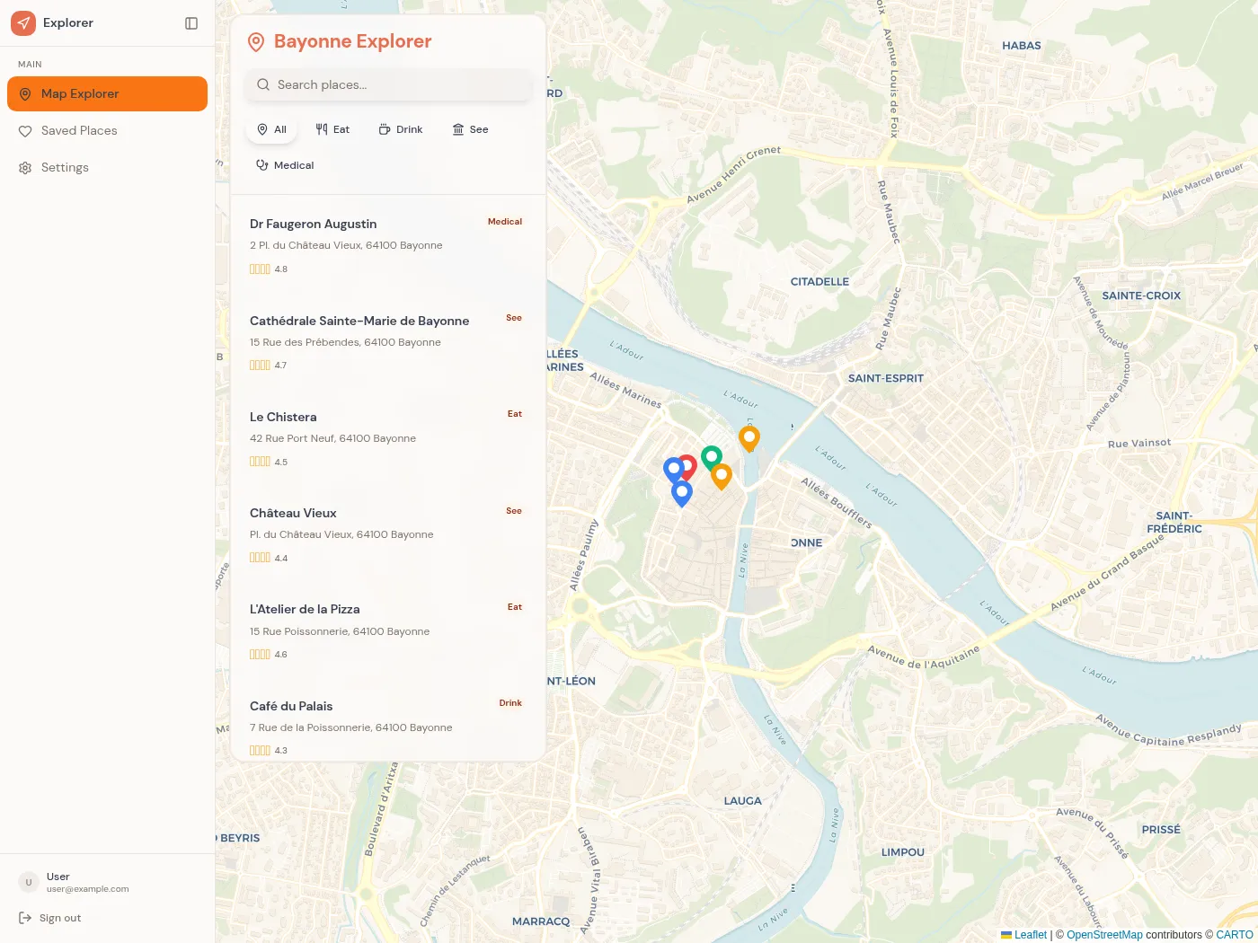 Neighborhood Map Explorer
