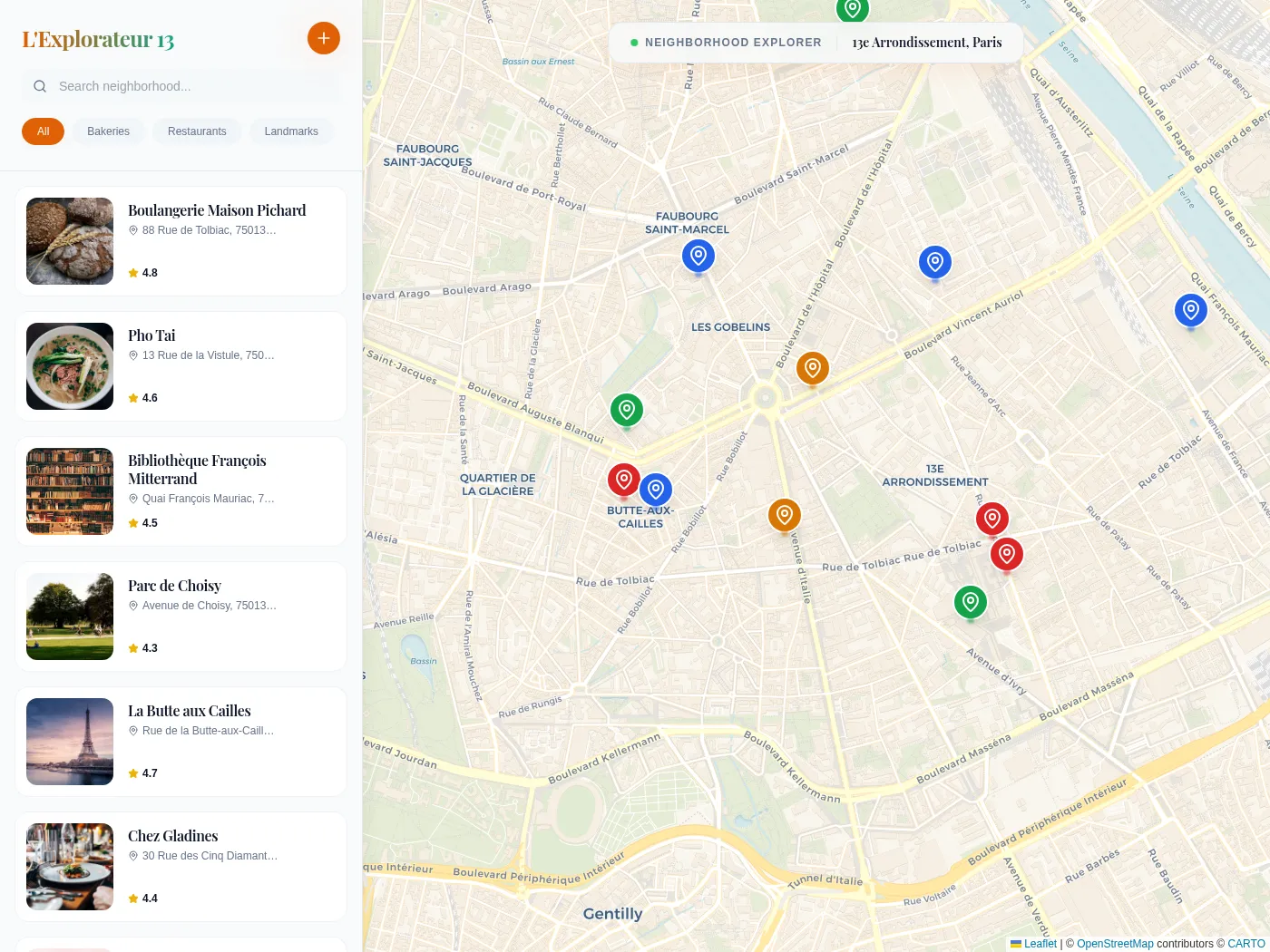 Neighborhood Map Explorer