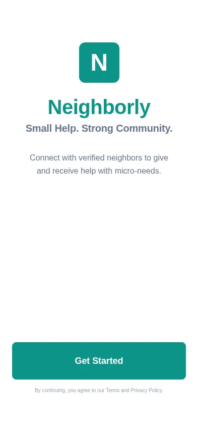 Neighborly Community App