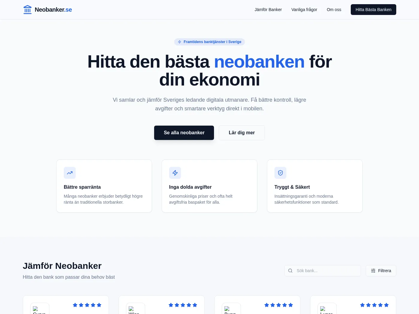 Neo Bank Directory Sweden