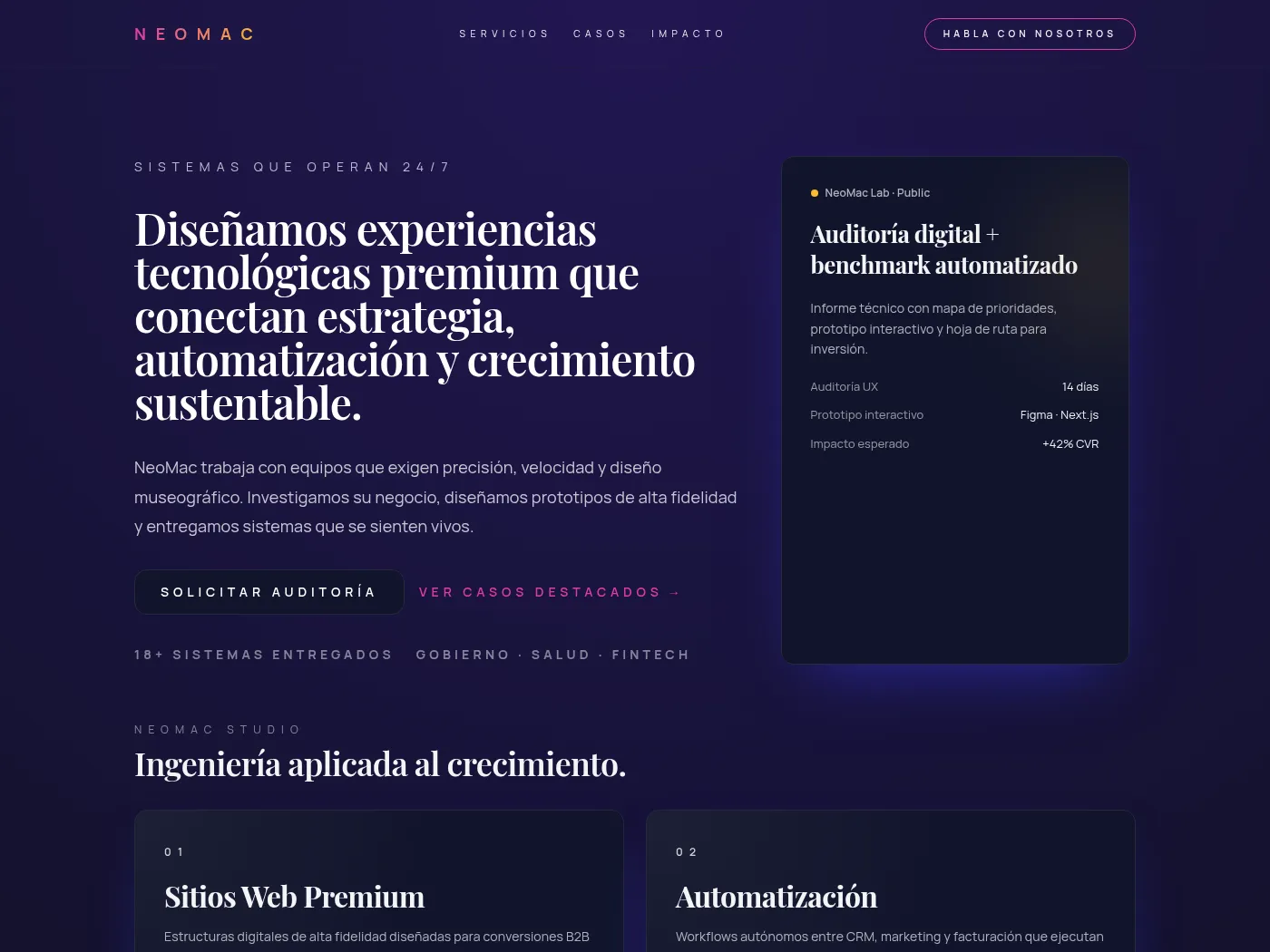 NeoMac Web Clone