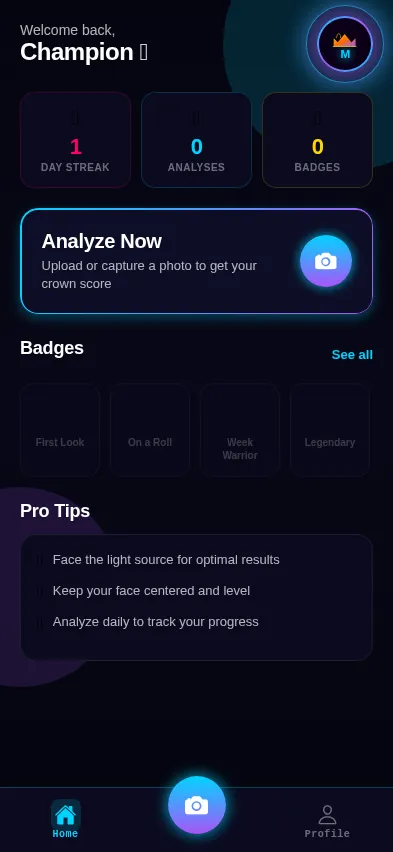 Neon Crown Analyzer