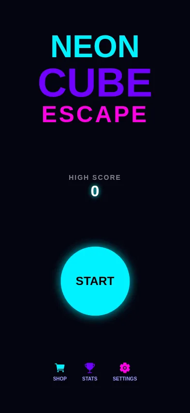 Neon Cube Escape