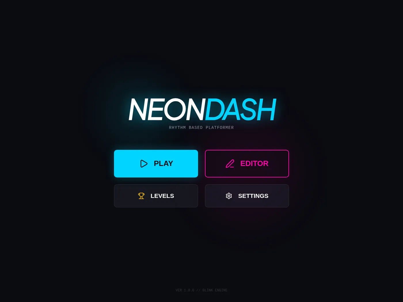 Neon Dash Platformer