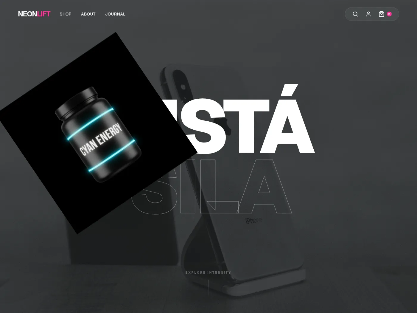 Neon Lift E-Commerce UI