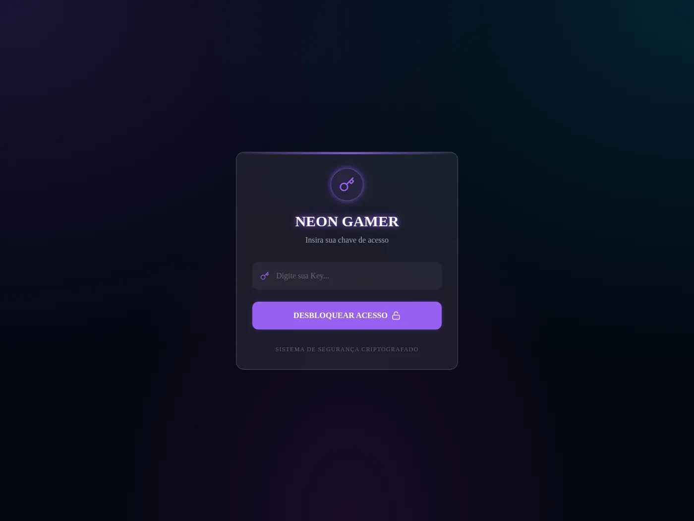 NeonGamer Dashboard