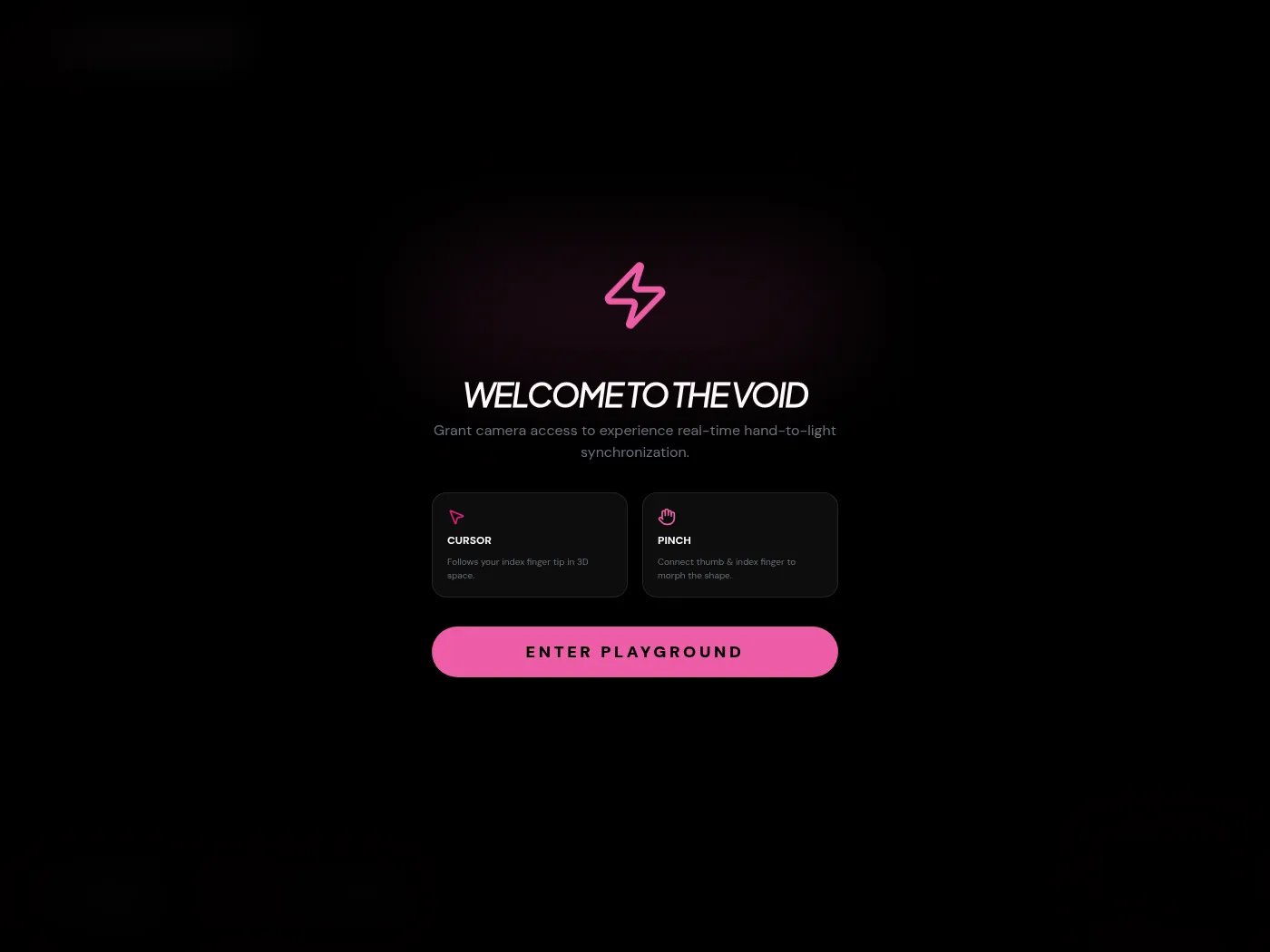 Neon Gesture Playground