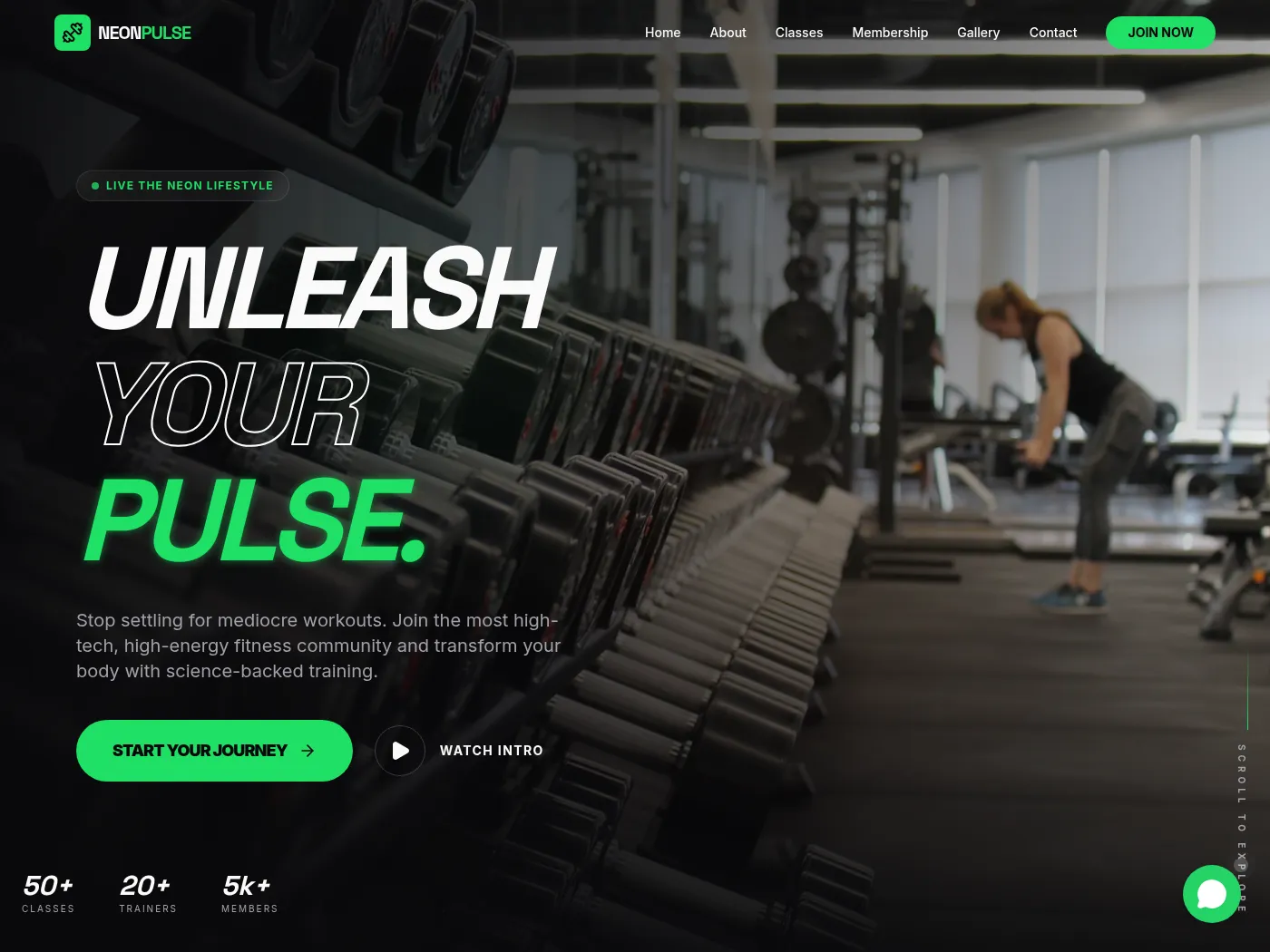 NeonPulse Gym Website
