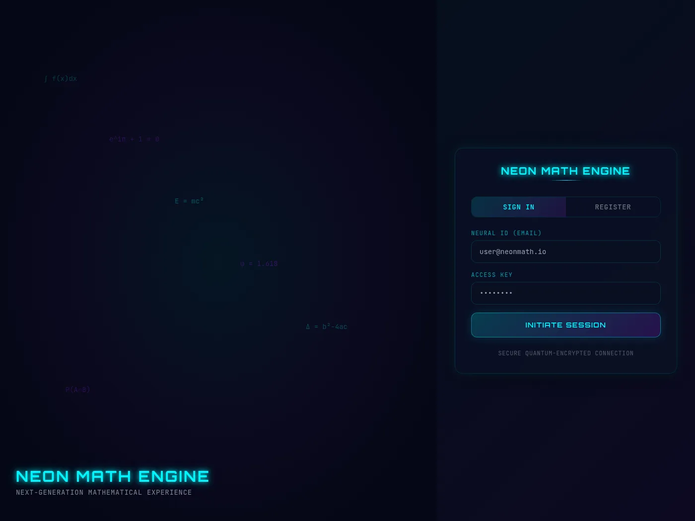 Neon Math Engine