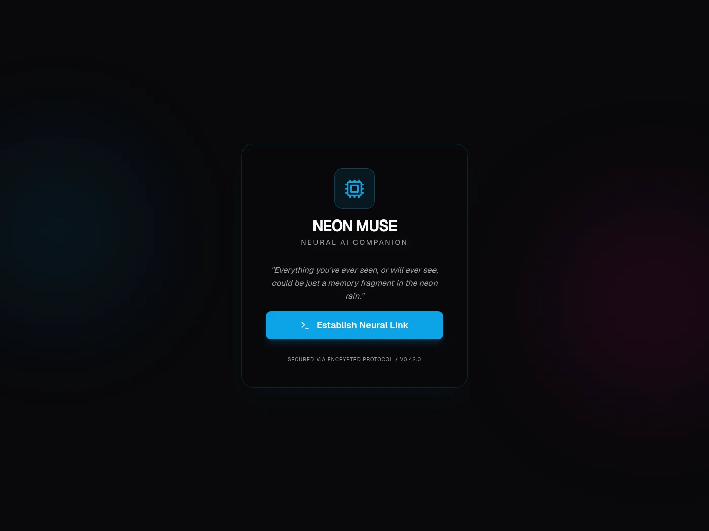 Neon Muse AI Companion