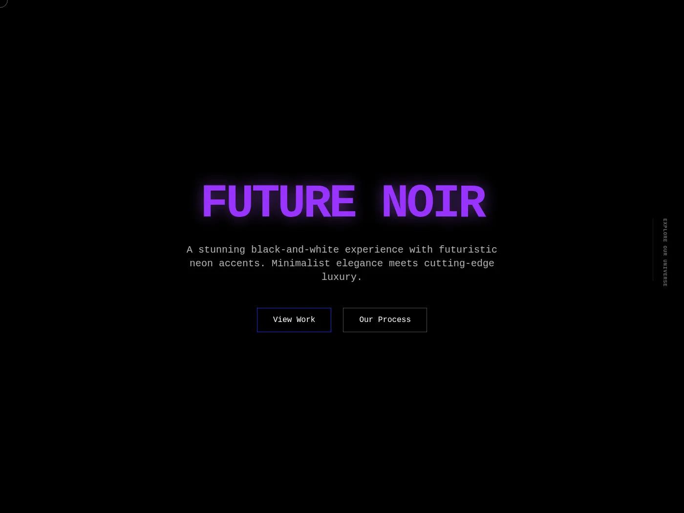 Neon Noir Landing