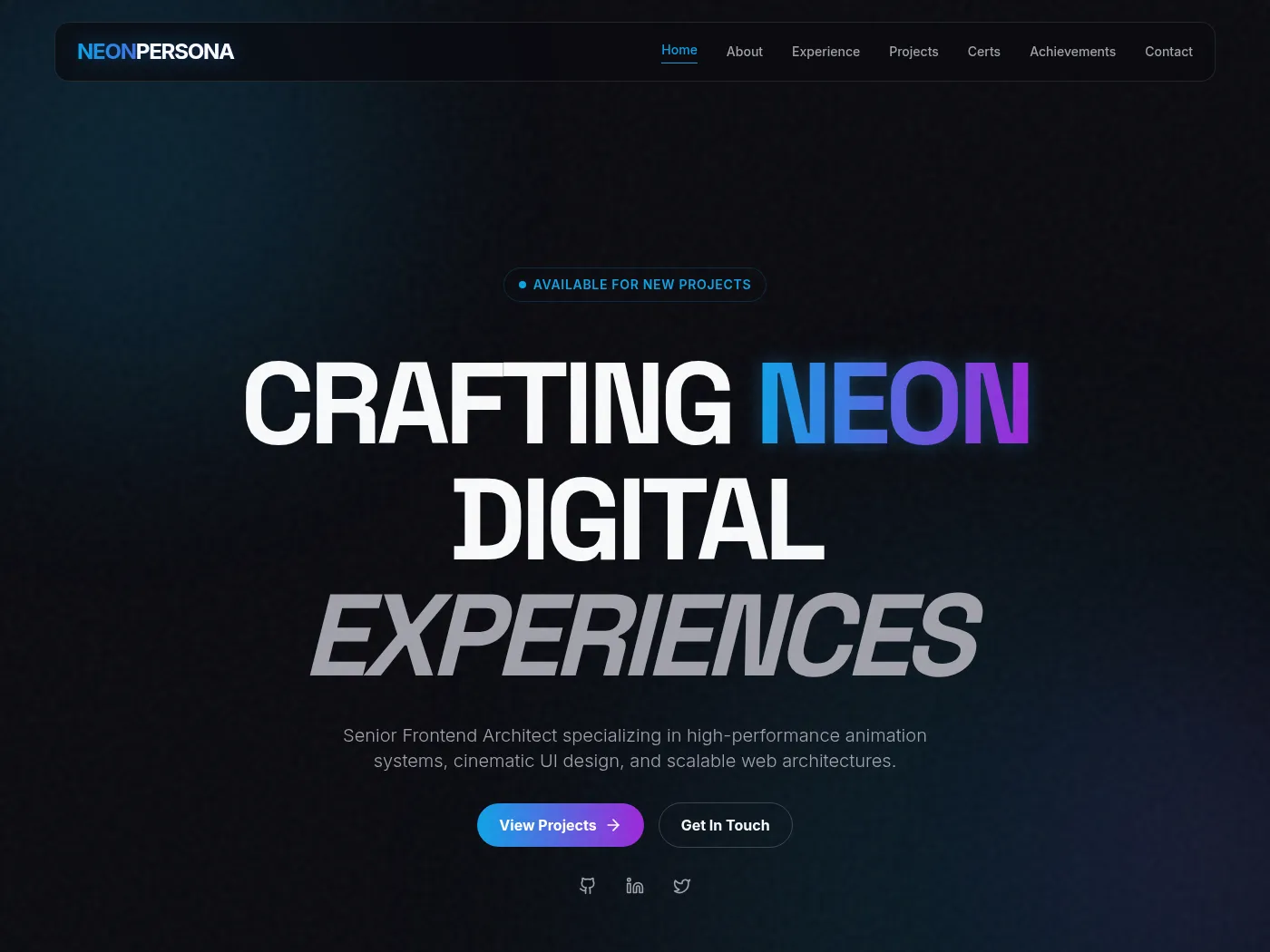 Neon Persona Platform