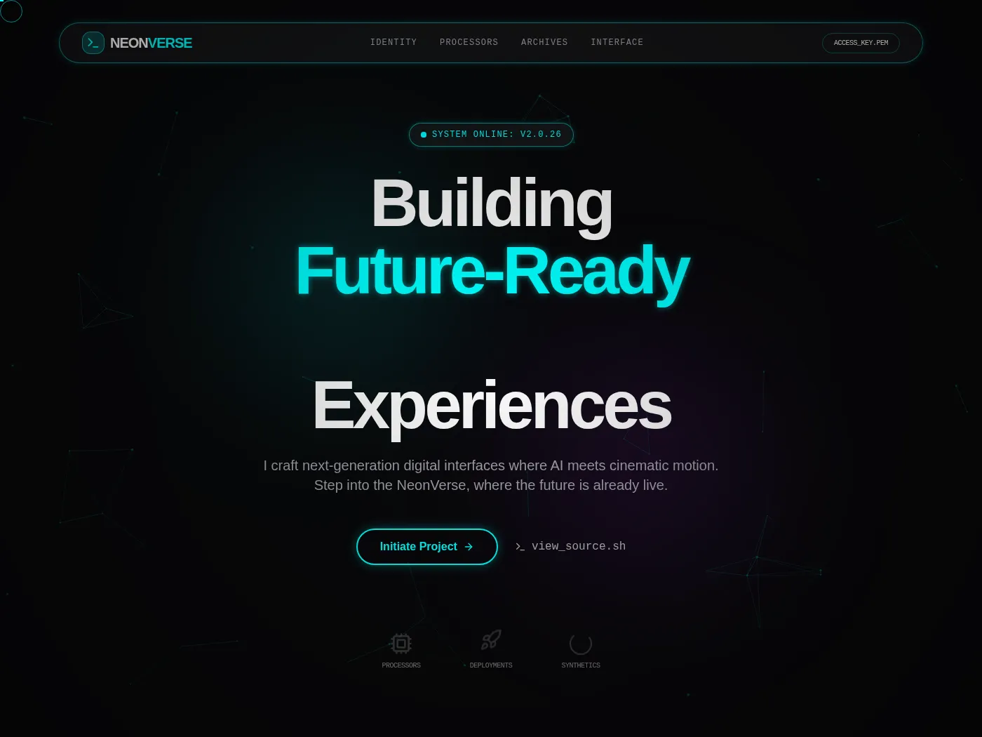 NeonVerse Portfolio