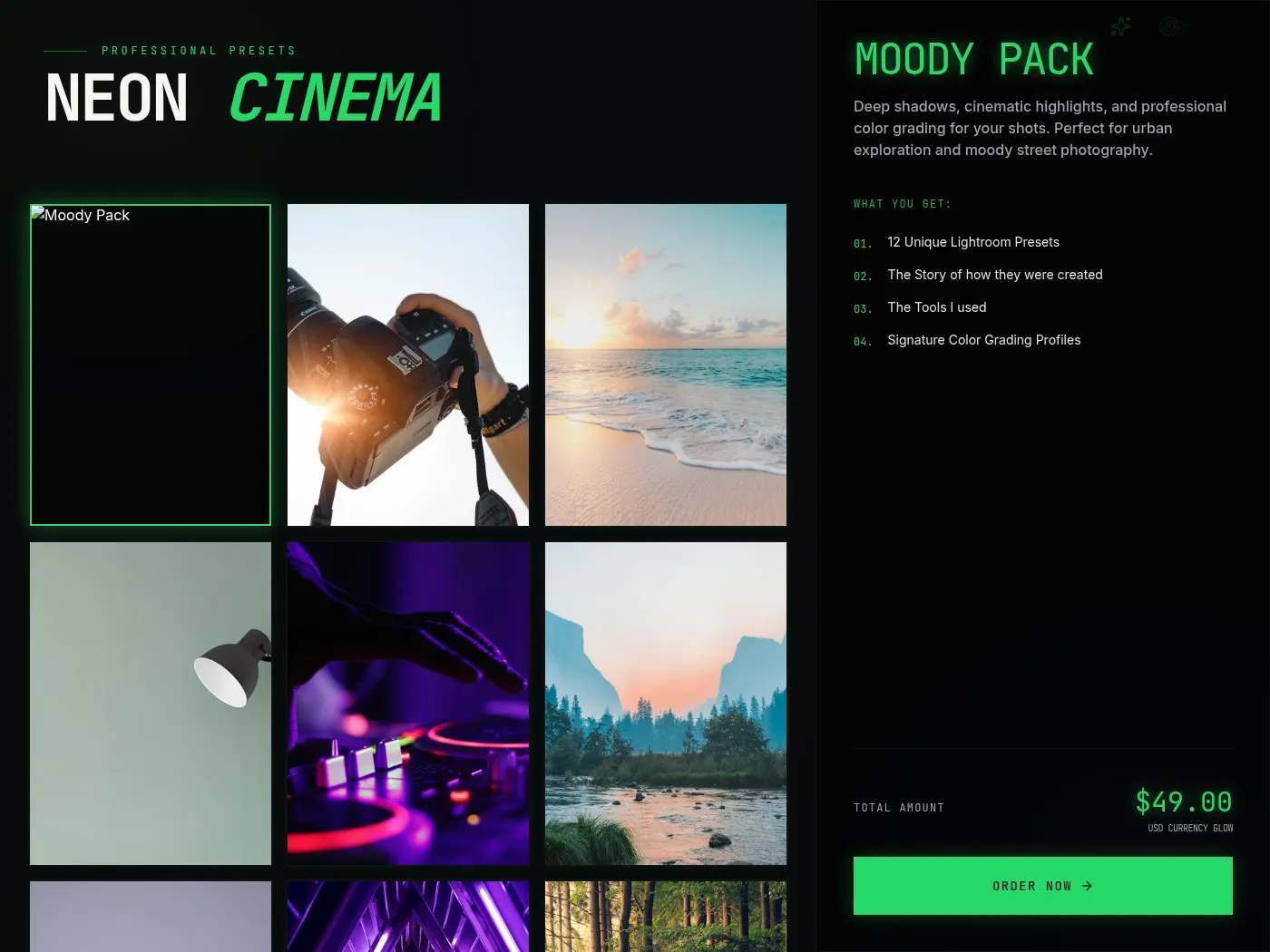 Neon Presets Gallery