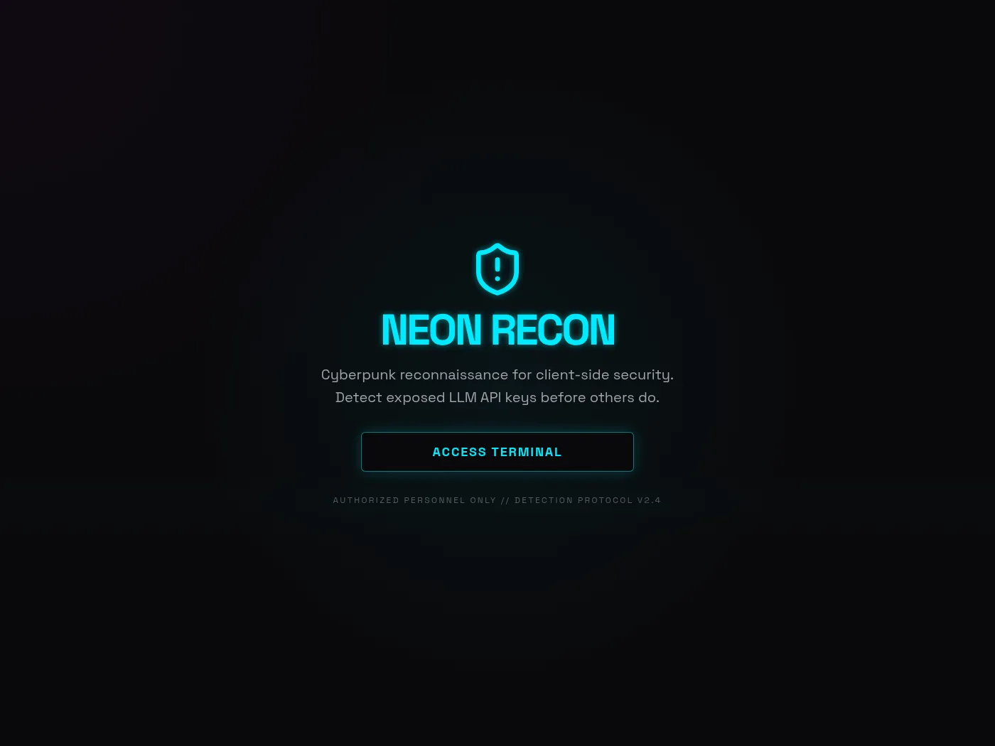 Neon Recon Scanner