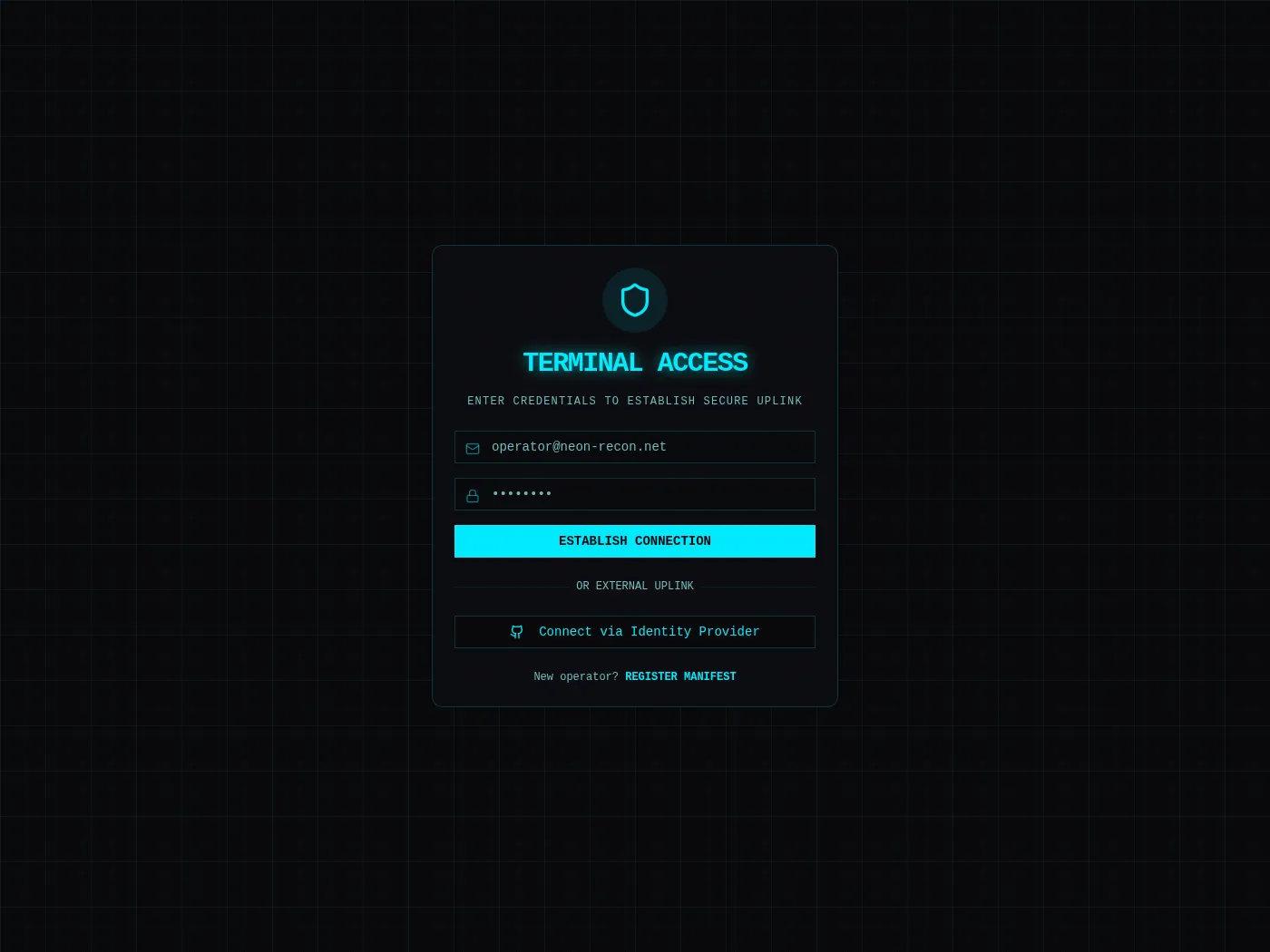 Neon Recon Scanner