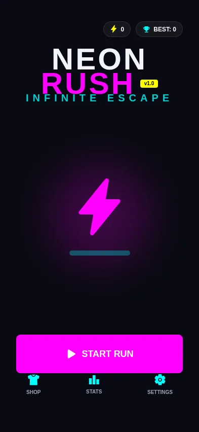 Neon Rush: Infinite Escape