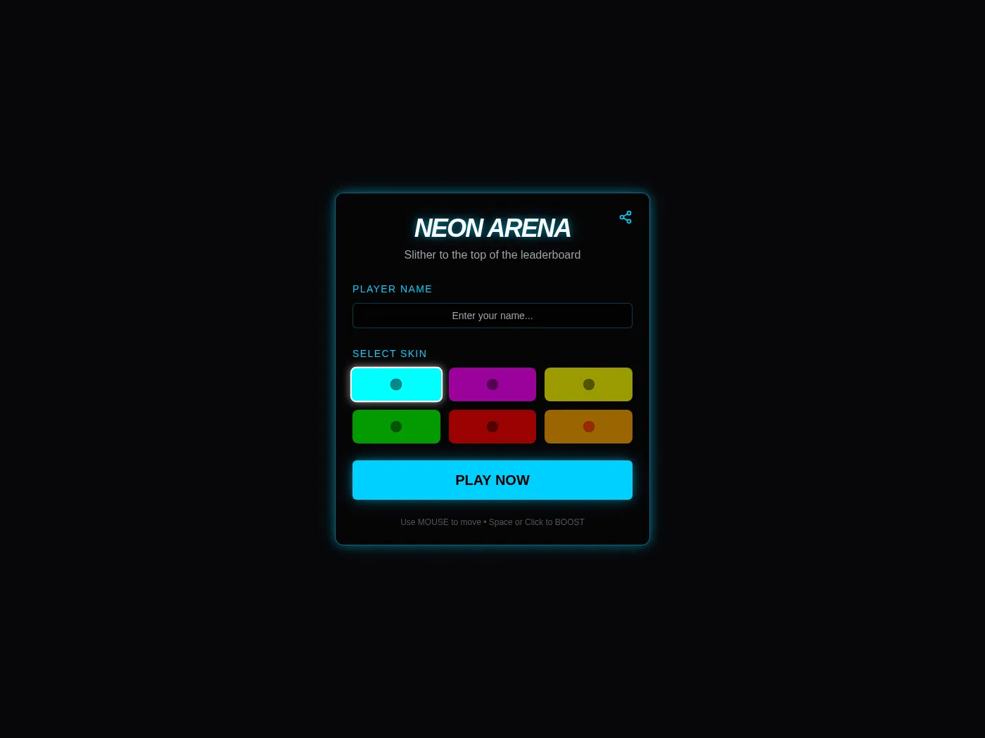 Neon Snake Arena