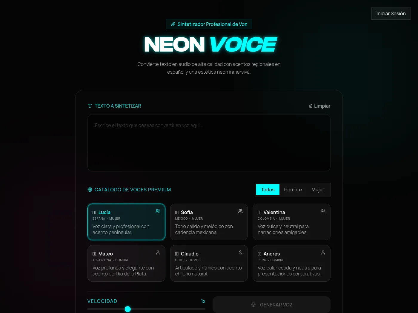 Neon Voice Synth
