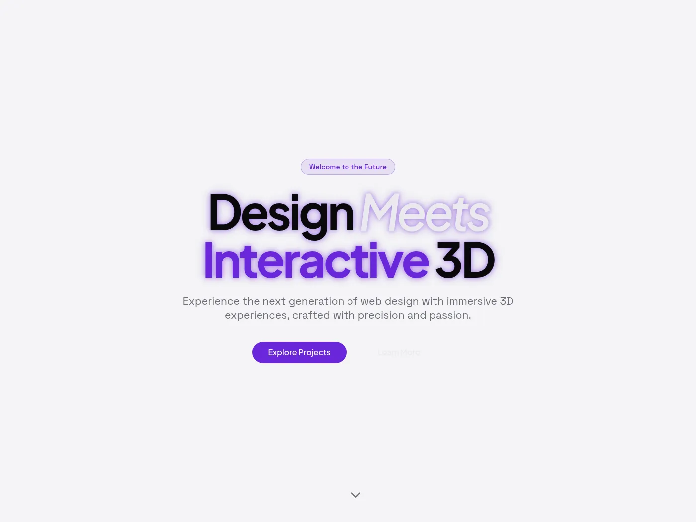 Neon3D Interactive Portfolio