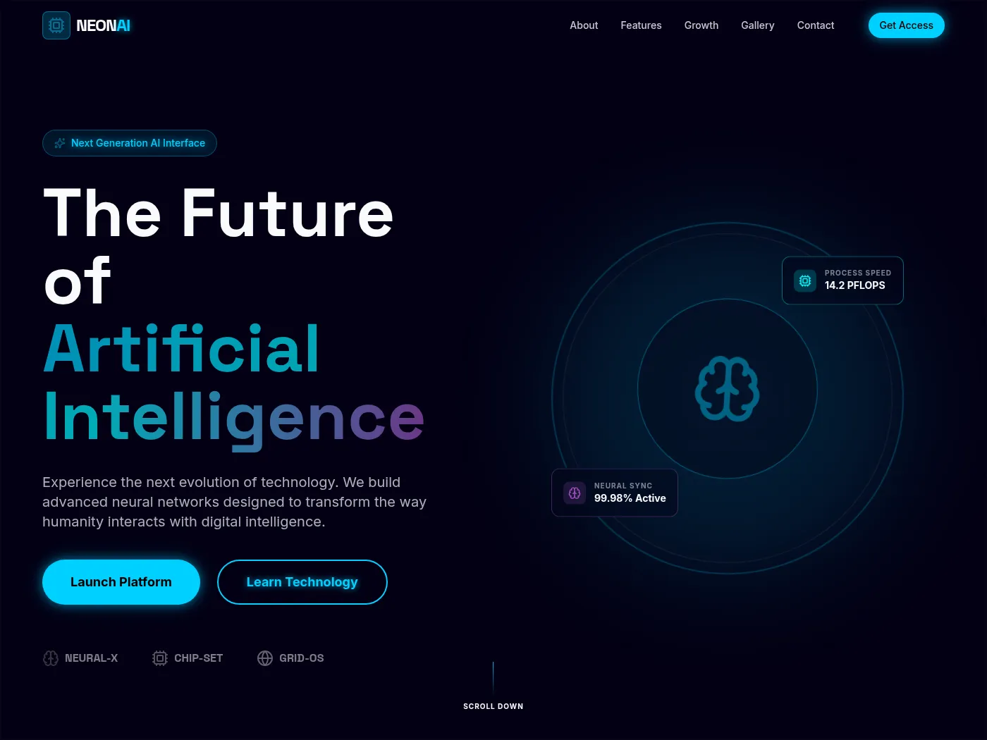 NeonAI Cyberpunk Site