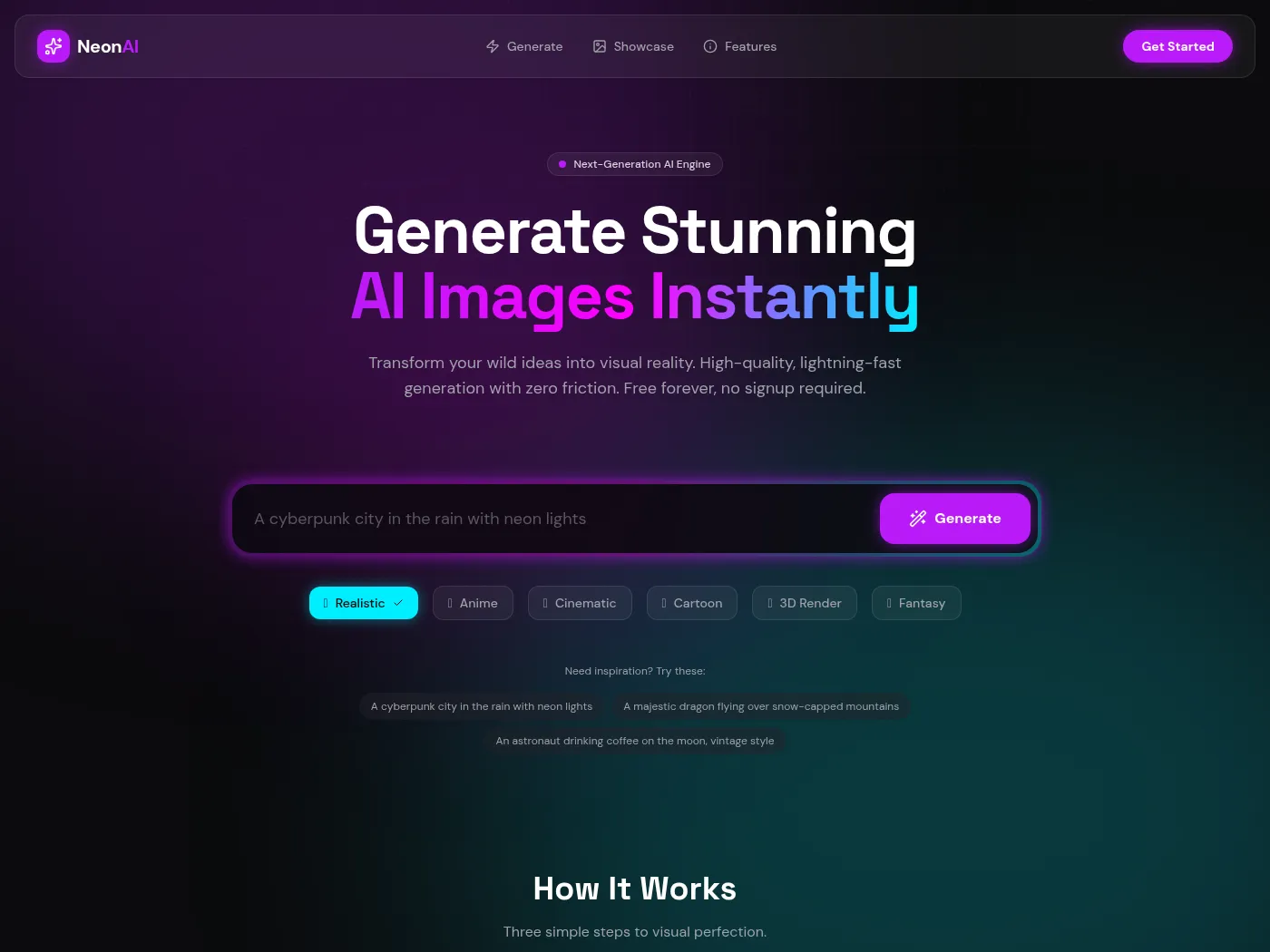 NeonAI Image Studio