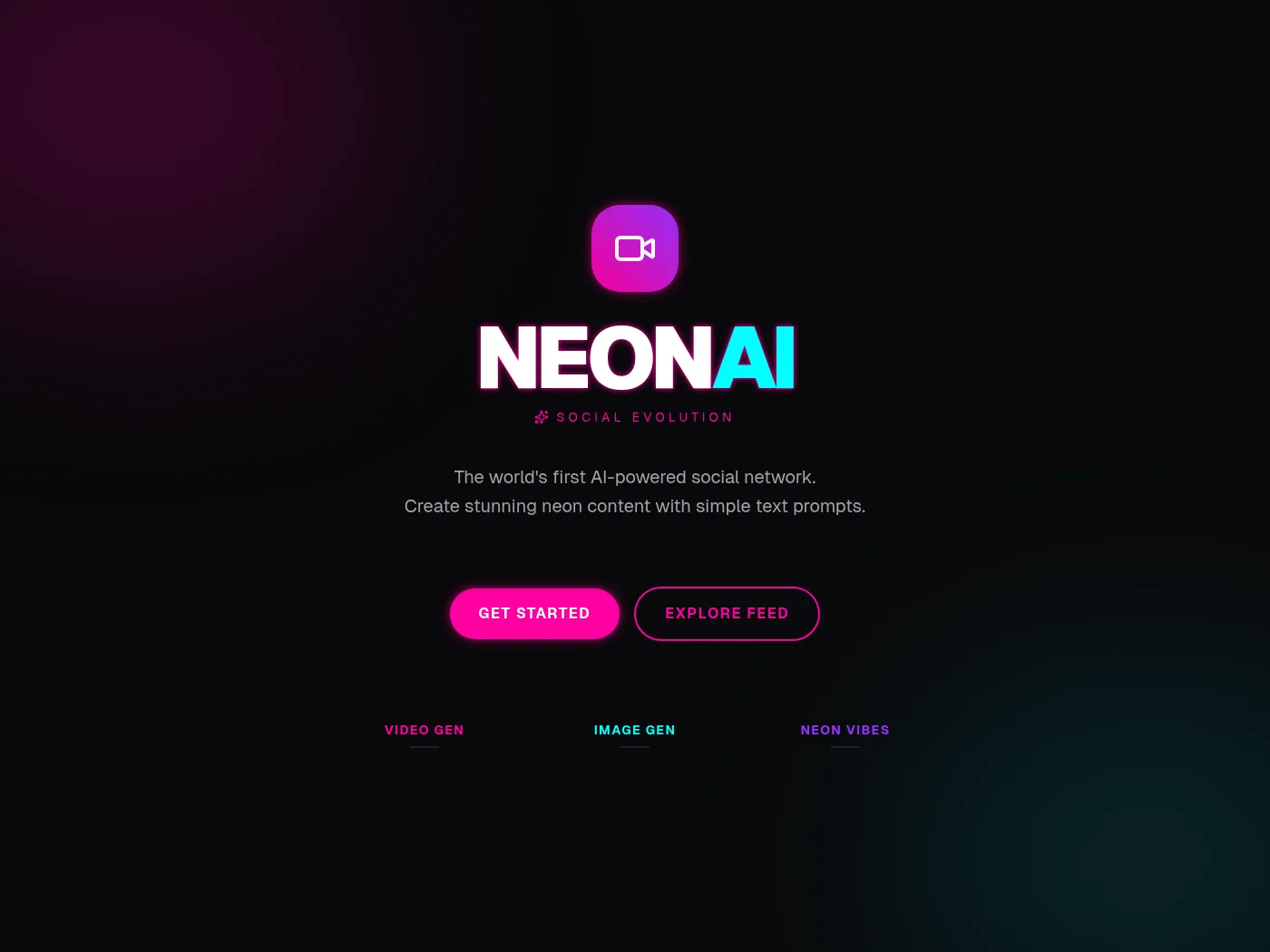 NeonAI Social Network